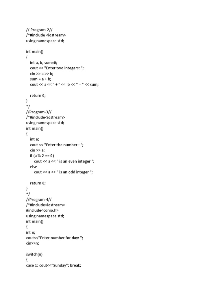 OOP Assignment 1 | Download Free PDF | Namespace | C++