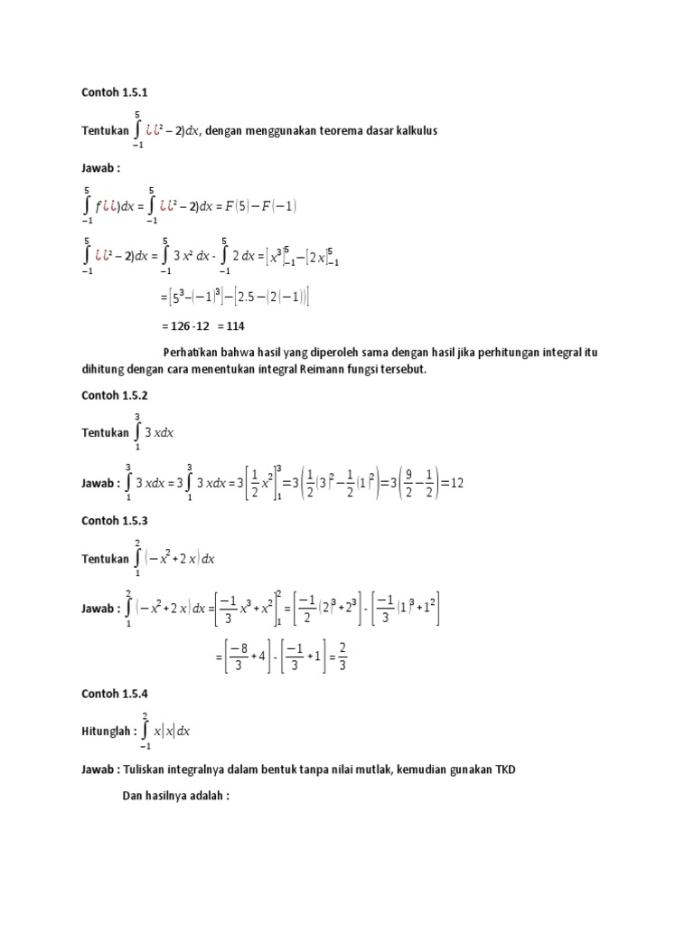 Contoh Soal Kalkulus | PDF