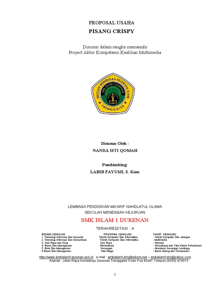 Proposal Pisang Crispyfix - Nanda | PDF