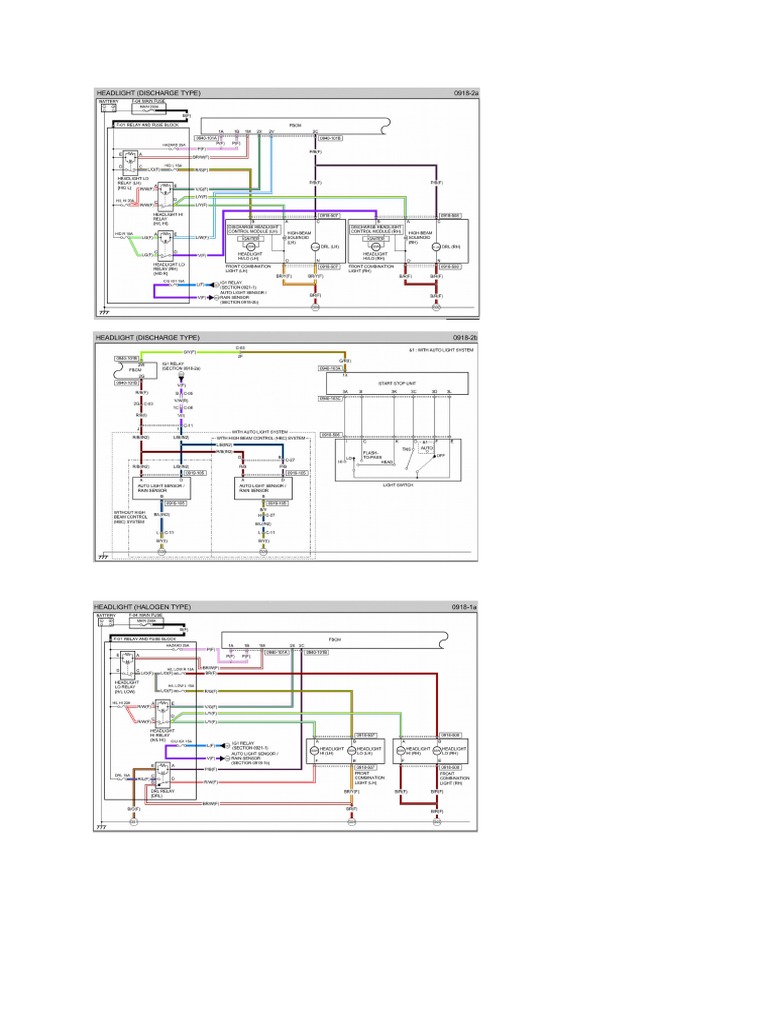 MAZDA 6 2014 Headlight Wiring Diagram | PDF