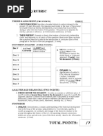 APUSH LEQ Rubric Update 2023 | PDF | Argument | Reason
