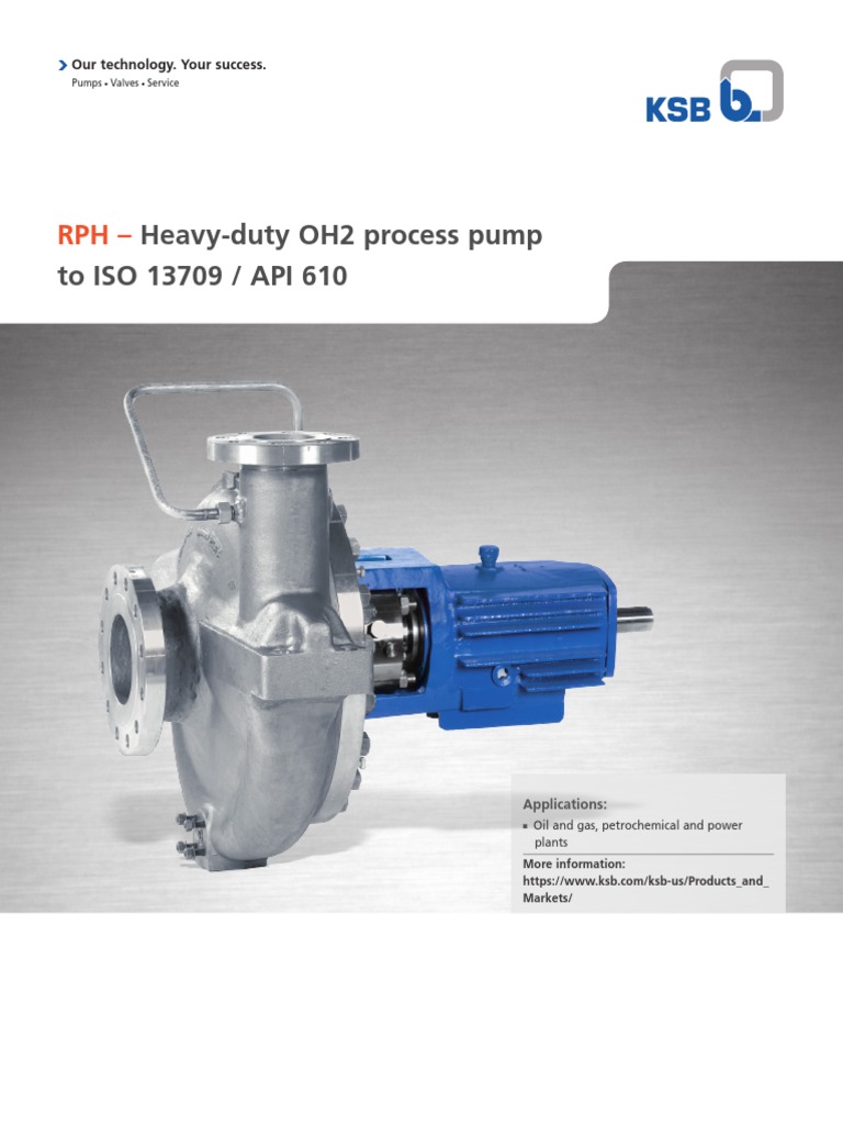 Heavy-Duty OH2 Process Pump To ISO 13709 / API 610: Our Technology ...