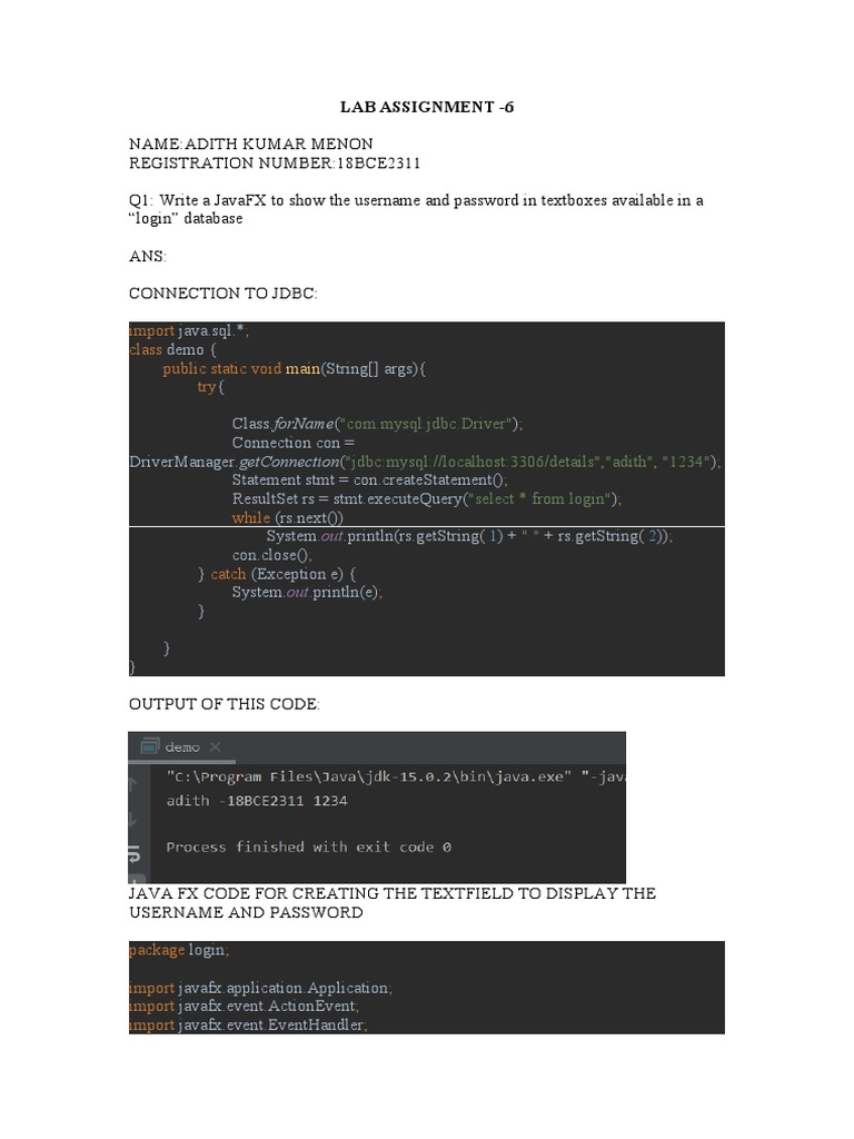 Java Lab Answer 6 | PDF | Computing Platforms | Software Engineering