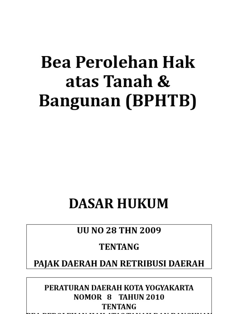 Pajak 1 Temu 13 BPHTB | PDF