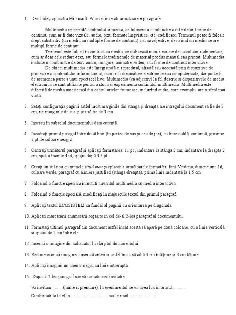 Fisa Word 20 Nov | PDF