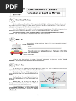 Light Reflection & Refraction Lesson Plan | PDF | Mirror | Reflection ...