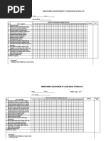 Form Monitoring Kebersihan Toilet | PDF