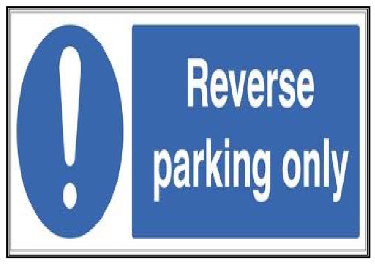 Reverse Parking Only A4 | PDF