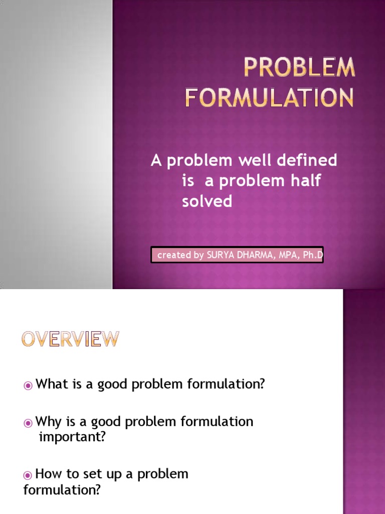 Metodologi Penelitian Problem Formulation 12 Slides | PDF ...