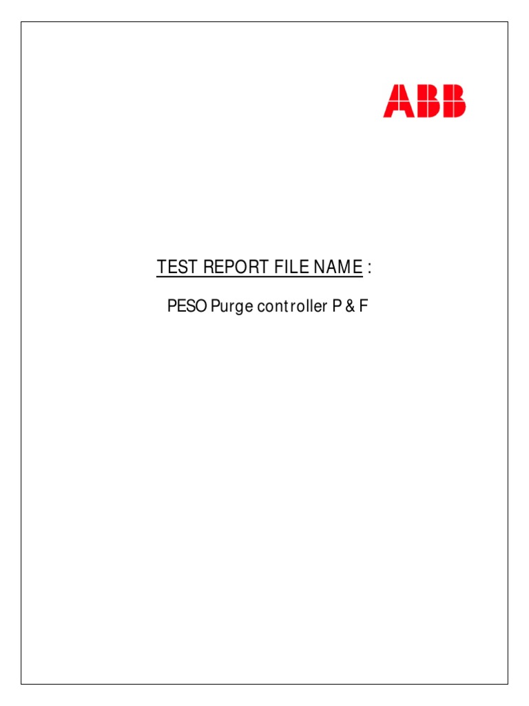 Abb PF Purge Controller | PDF | Electromagnetism | Electrical Engineering