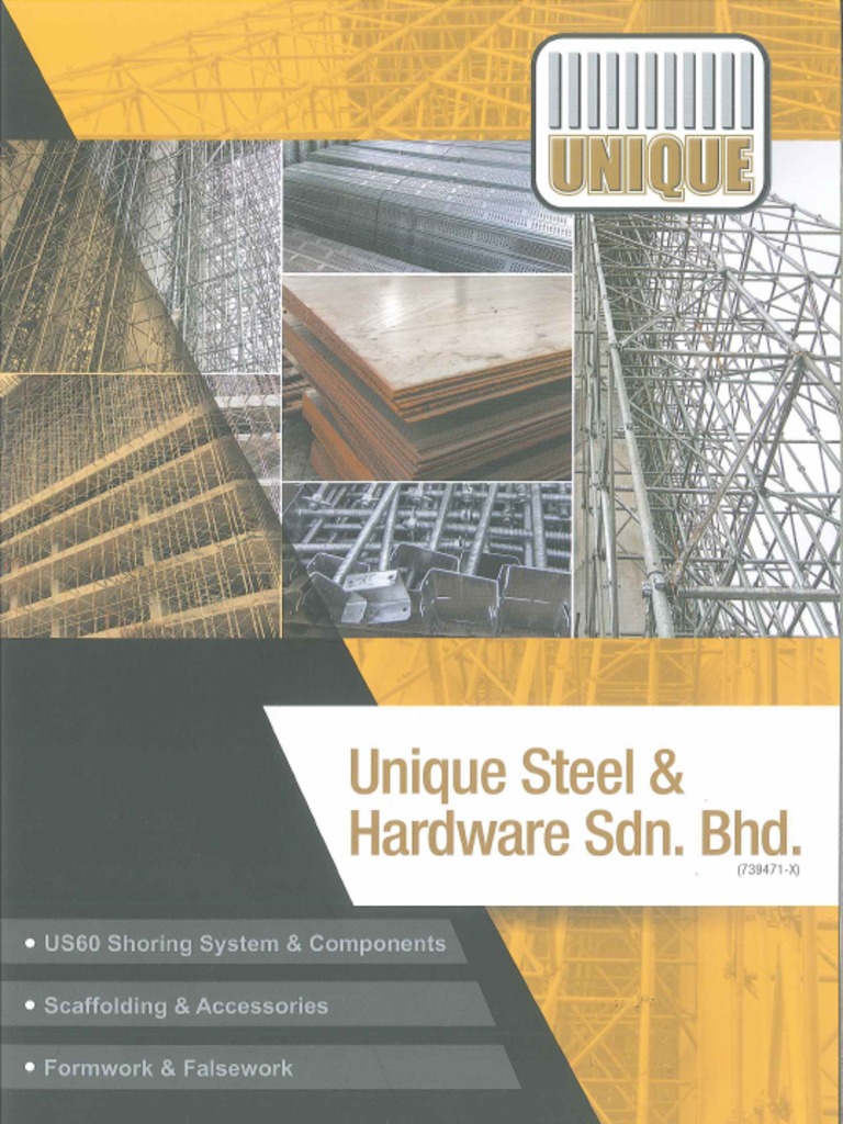 Unique Steel & Hardware Catalogue - C60 & Scaffolding Misc | PDF