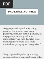 Pagsasaling Wika-Worksheets | PDF