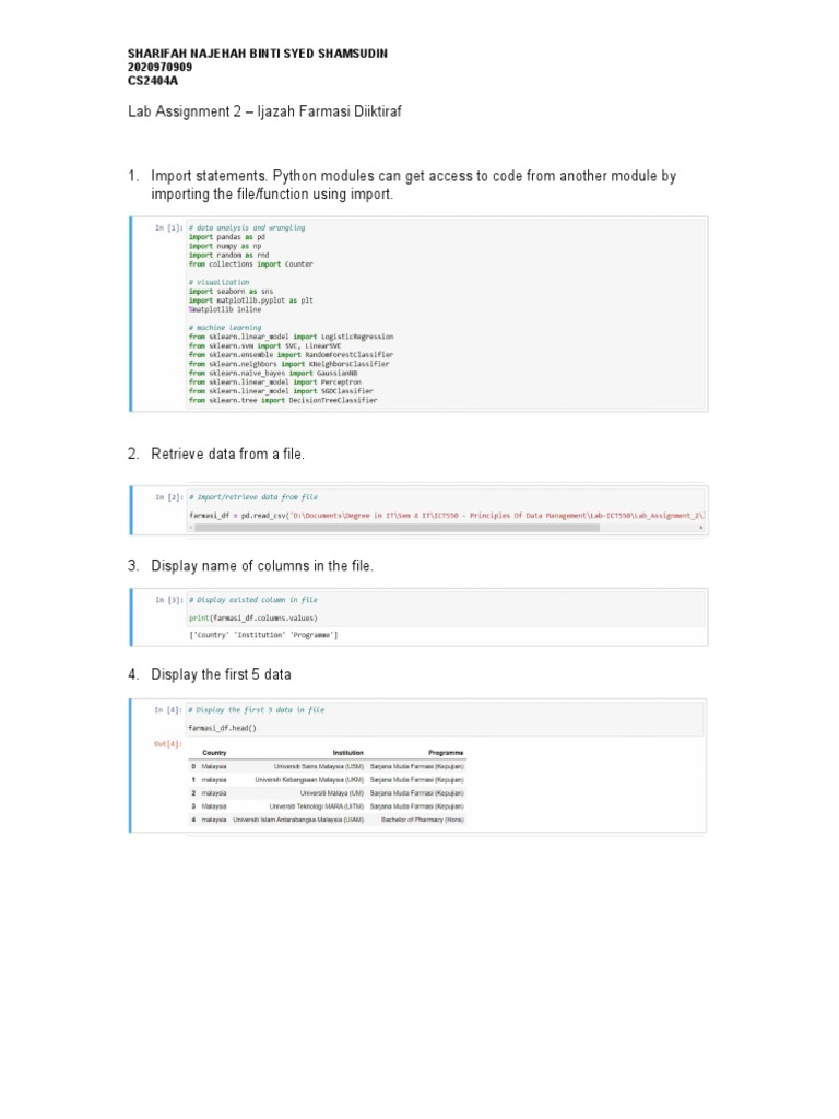 Ict550 Lab Assignment 2 Sample | PDF