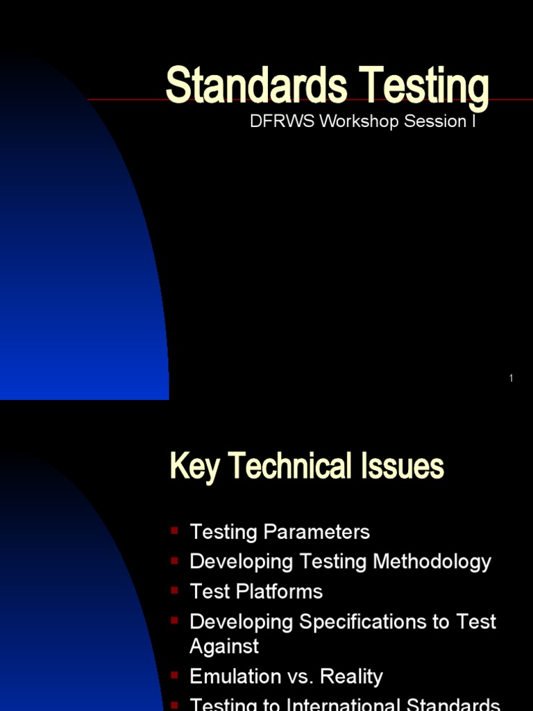 Standards for Testing Methodologies | PDF