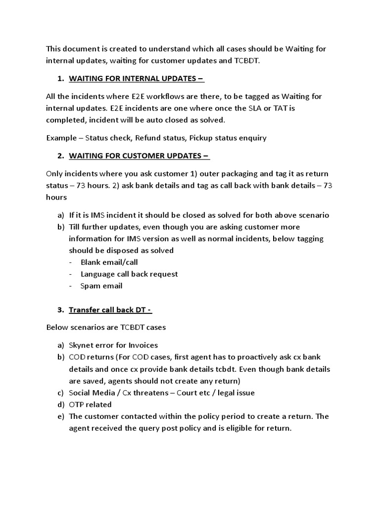 Incident Management Guidelines | PDF