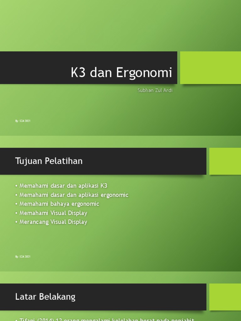 K3 Dan Ergonomi | PDF