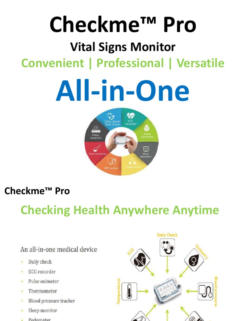 Checkme™ Pro: Vital Signs Monitor | PDF