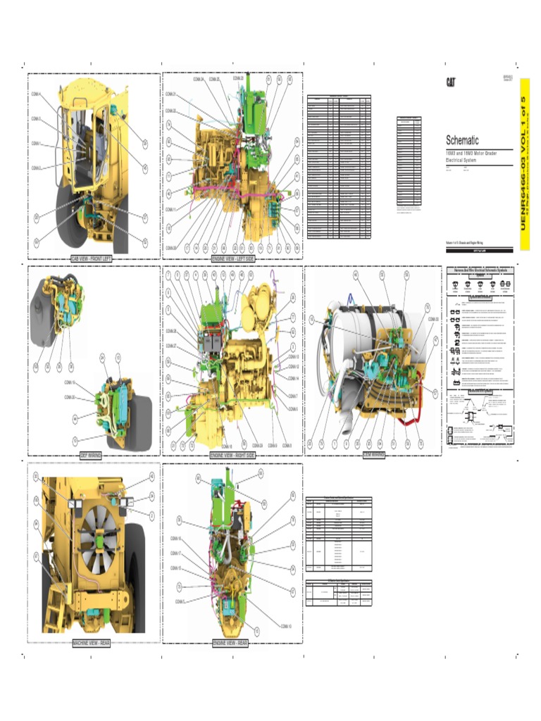 Schematic 18M Caterpillar | PDF | Electromagnetism | Machines