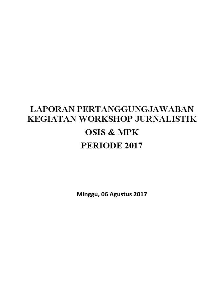 LPJ Workshop Jurnalistik | PDF