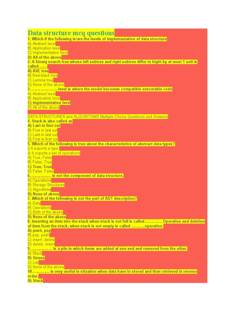 Data Structures and Algorithm Analysis-Midterms | PDF | Array Data ... Data Structures and Algorithm Analysis-Midterms | PDF | Array Data ...