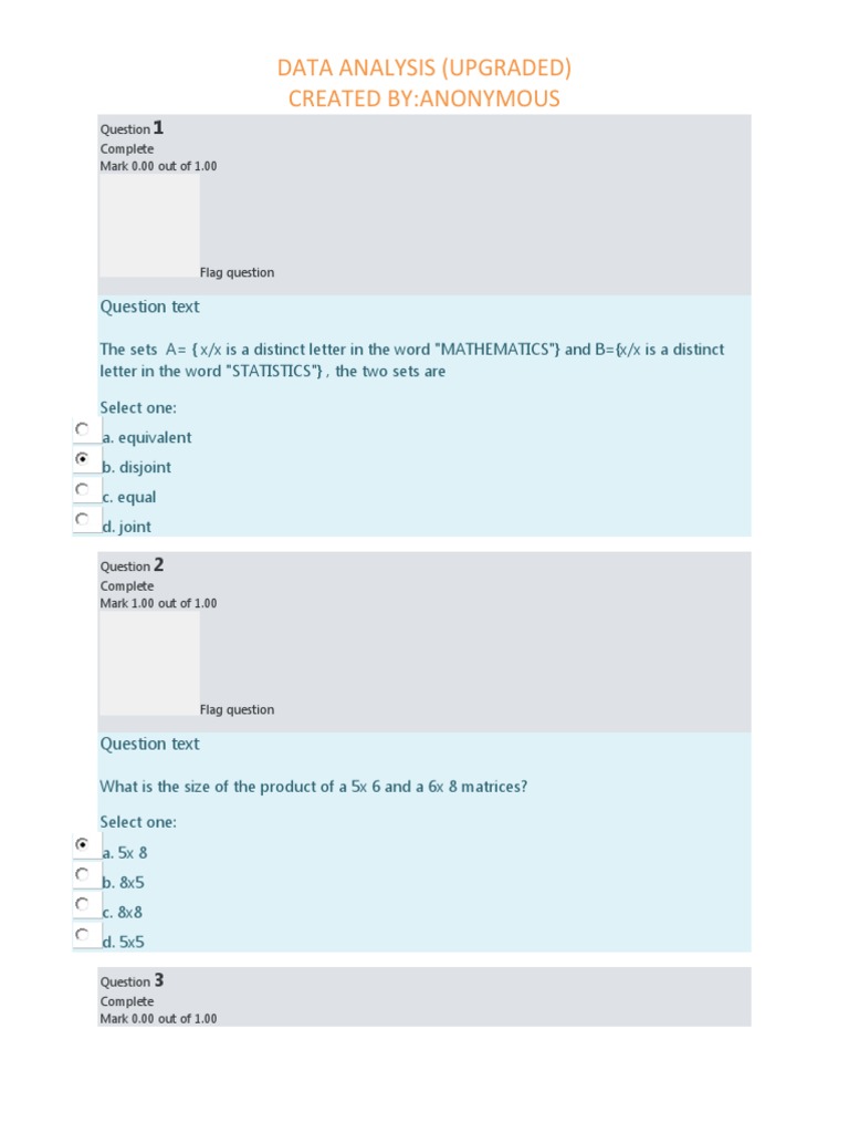 Data Analysis q1 Finals | PDF | Analytics | Business Intelligence