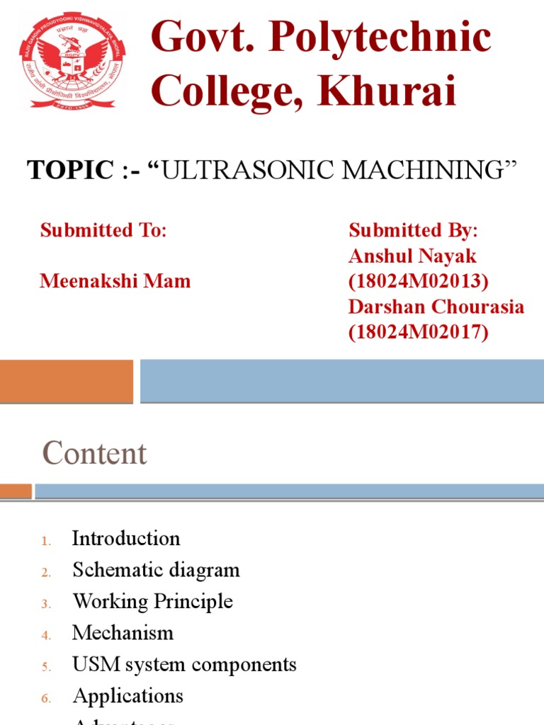 Ultrasonic Machining | PDF | Machining | Procedural Knowledge