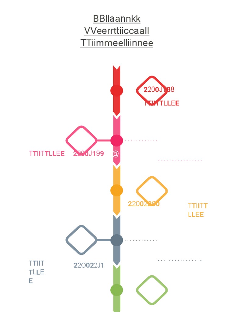 Blank Vertical Timeline Template | PDF