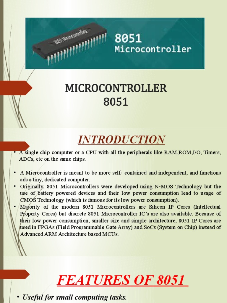 8051 MC | Download Free PDF | Microcontroller | Central Processing Unit