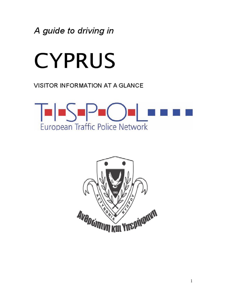 Cyprus: A Guide To Driving in | PDF | Driver's License | Driving Under ...