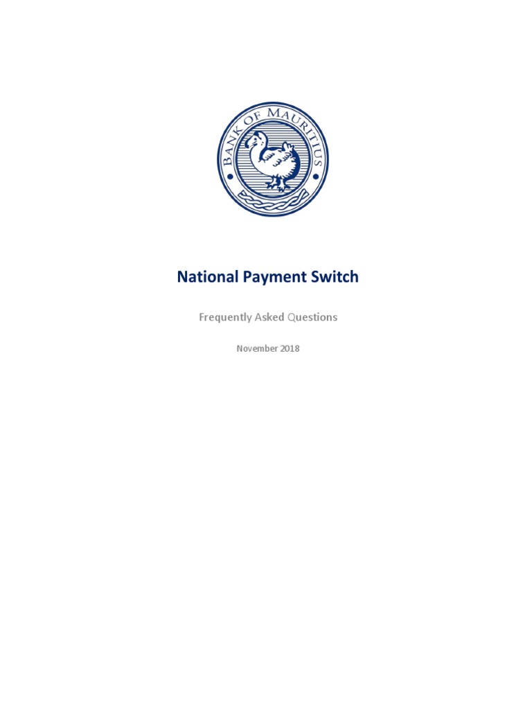 Faq National Payment Switch 1 | PDF | Automated Teller Machine | Point ...