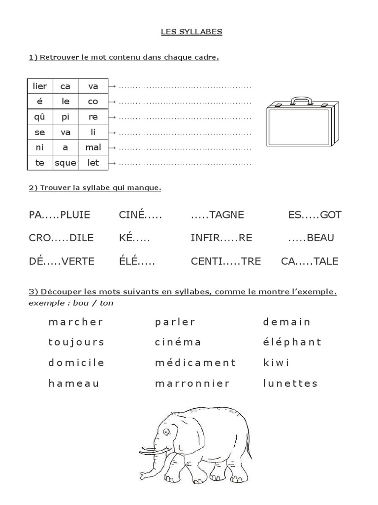 Exercices Syllabes | PDF | Ordinateurs