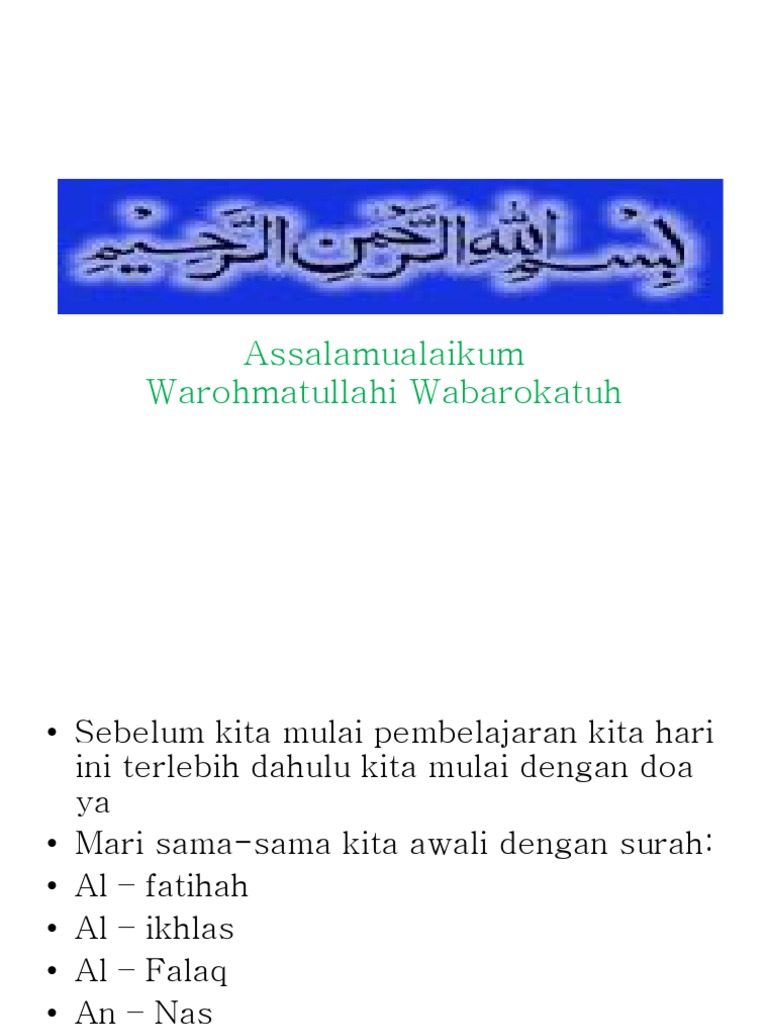 Cara Beriman kepada Rasul Allah SWT | PDF