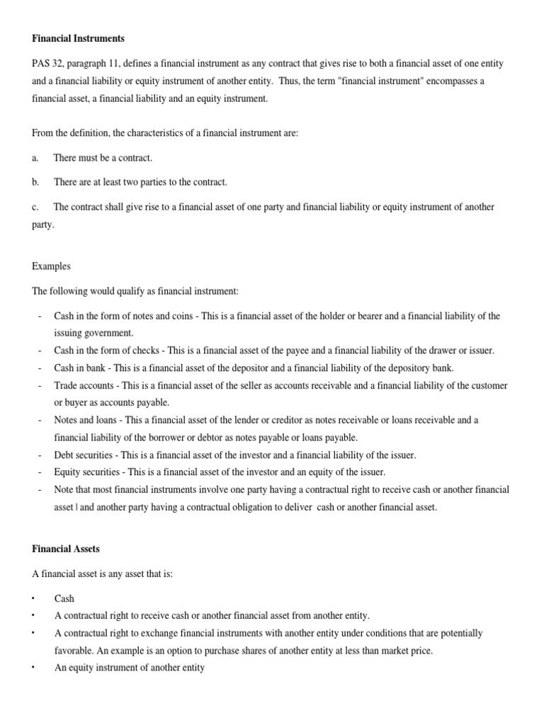 Pas 32 | PDF | Securities (Finance) | Equity (Finance)