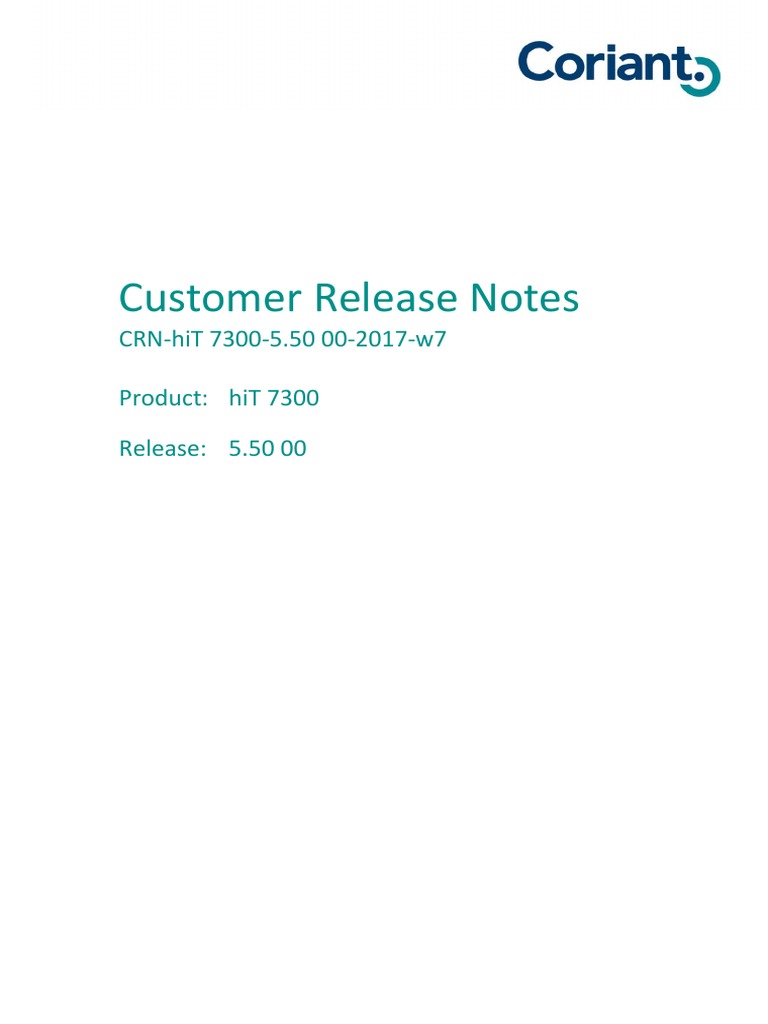 CRN-hiT 7300-5.50 00-2017-w7 - Issue2 | PDF | Intellectual Property ...
