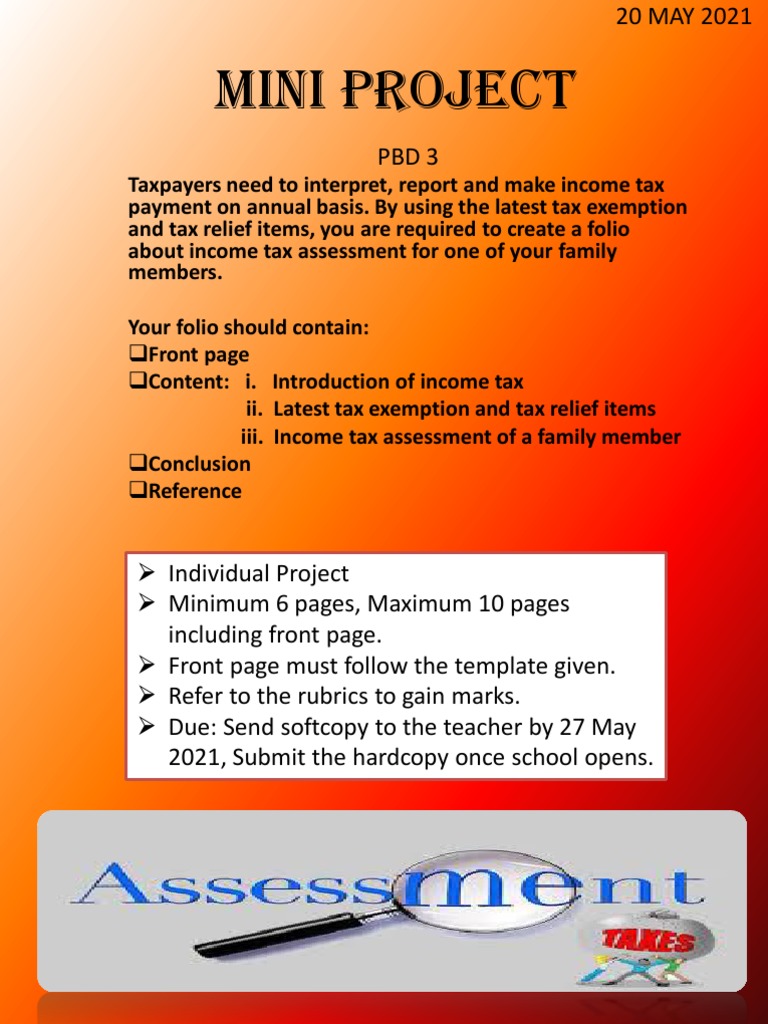 Mini Project: Front Page Content: I. Introduction of Income Tax | PDF