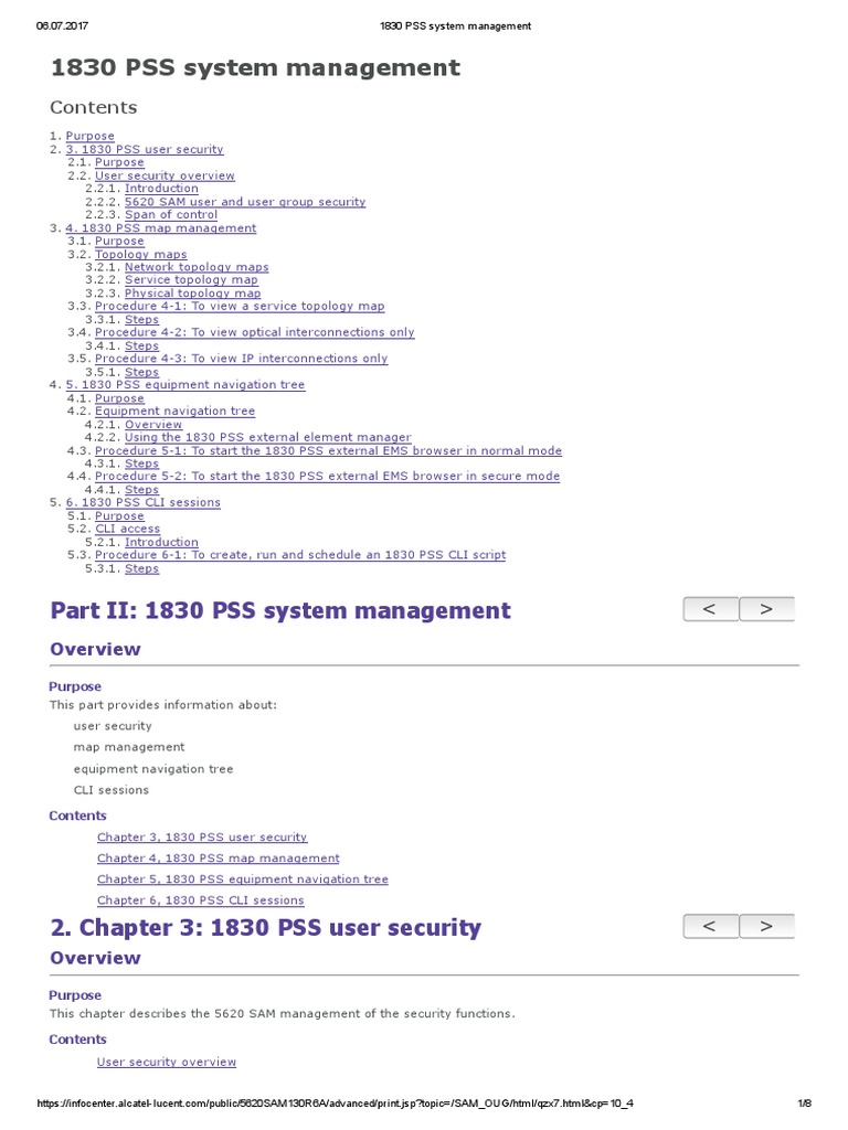 1830 PSS System Management | PDF | Command Line Interface | Network ...