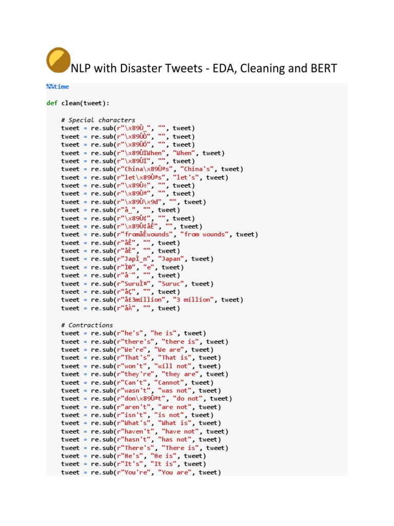 Basic NLP On Disaster Tweets | PDF