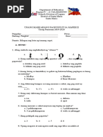 2ND Periodic Test Grade 1 | PDF