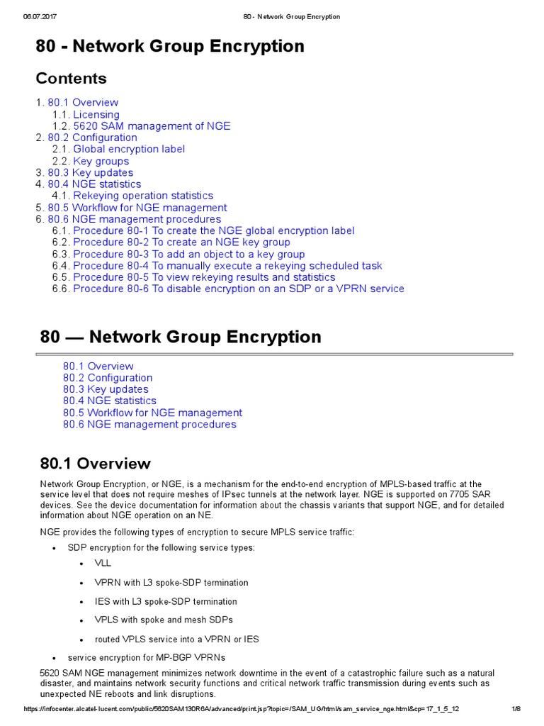 80 - Network Group Encryption | PDF | Encryption | Command Line Interface