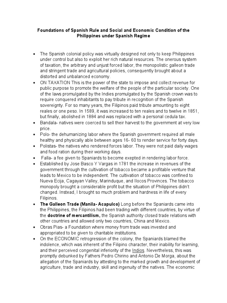 Spanish Colonial Economy and Society | PDF | Philippines | Spanish Empire
