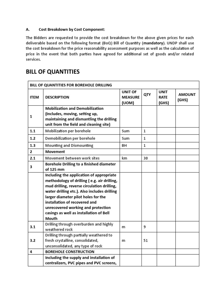 Borehole Price | PDF | Pump | Chemical Engineering