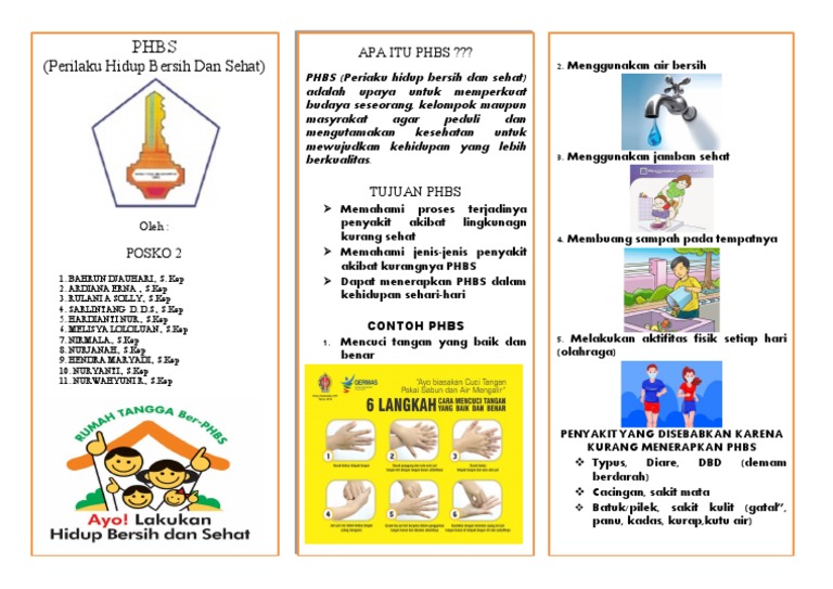 Leaflet PHBS | PDF