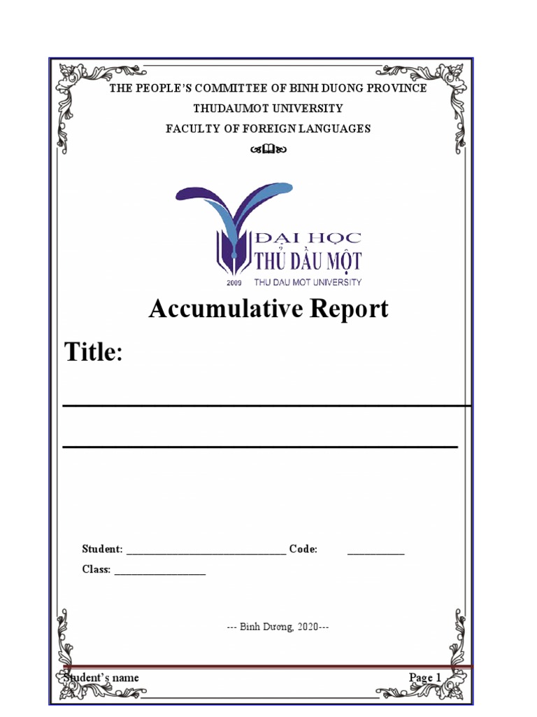 Mini-Project - Accumulative Report Sample | PDF