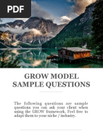 70 Awesome Coaching Questions Using The GROW Model | PDF | Goal ...