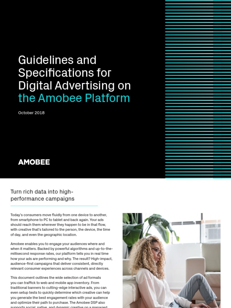 Guidelines and Specifications For Digital Advertising On: The Amobee Platform | PDF | Adobe ...