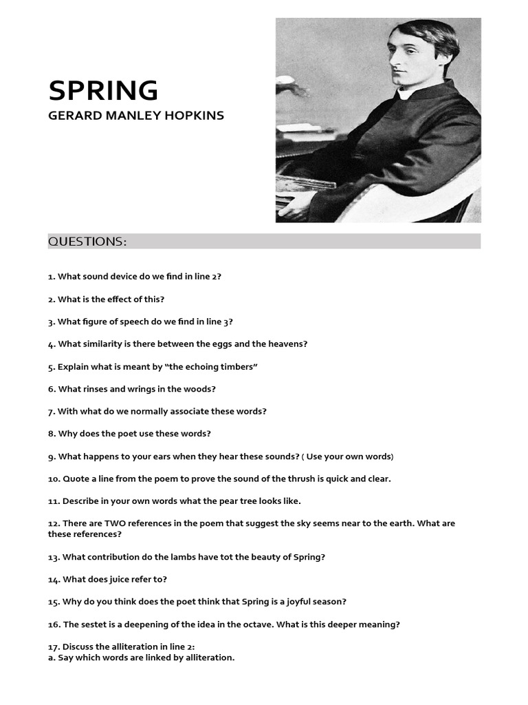 Spring: Gerard Manley Hopkins | PDF | Poetry