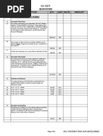 BOQ For Interior Work - PreetVihar Residence | PDF | Door | Bedroom