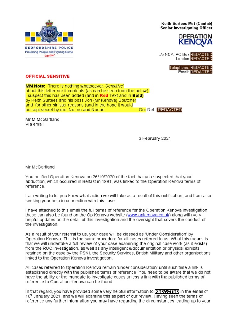 What The Hell Is Jon Boutcher, Keith Surtees and Kenova Playing At ...