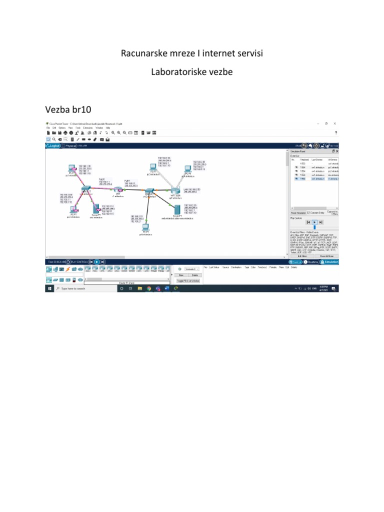 Racunarske Mreze I Internet Servisilaboratoriske Vezbe | PDF