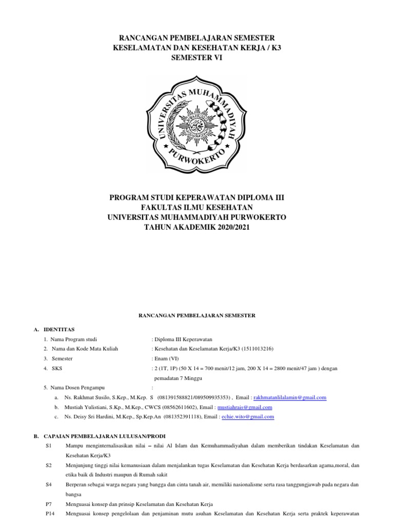 RPS K3 - D3 SMT 6 - 2020-2021 Genap | PDF